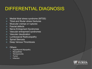 Chronic Exertional Compartment Syndrome (University of Florida) | PPTX | Death, Injury, or ...