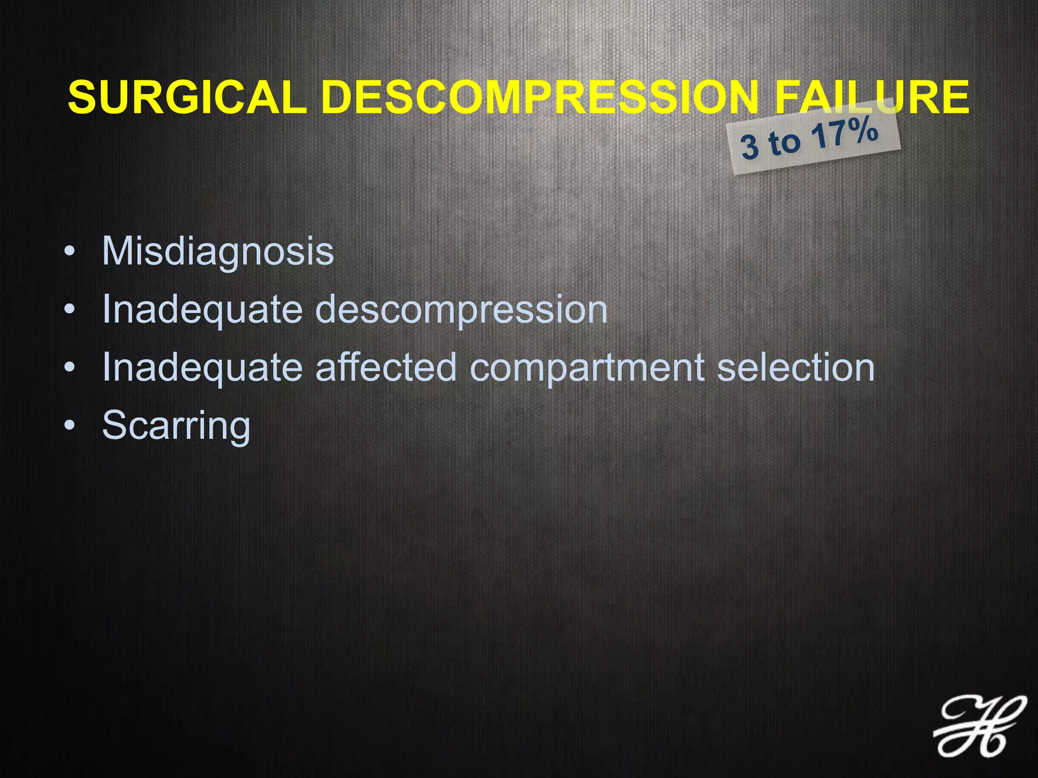Chronic Exertional Compartment Syndrome (Henry Ford Health System) | PPTX | Death, Injury, or ...