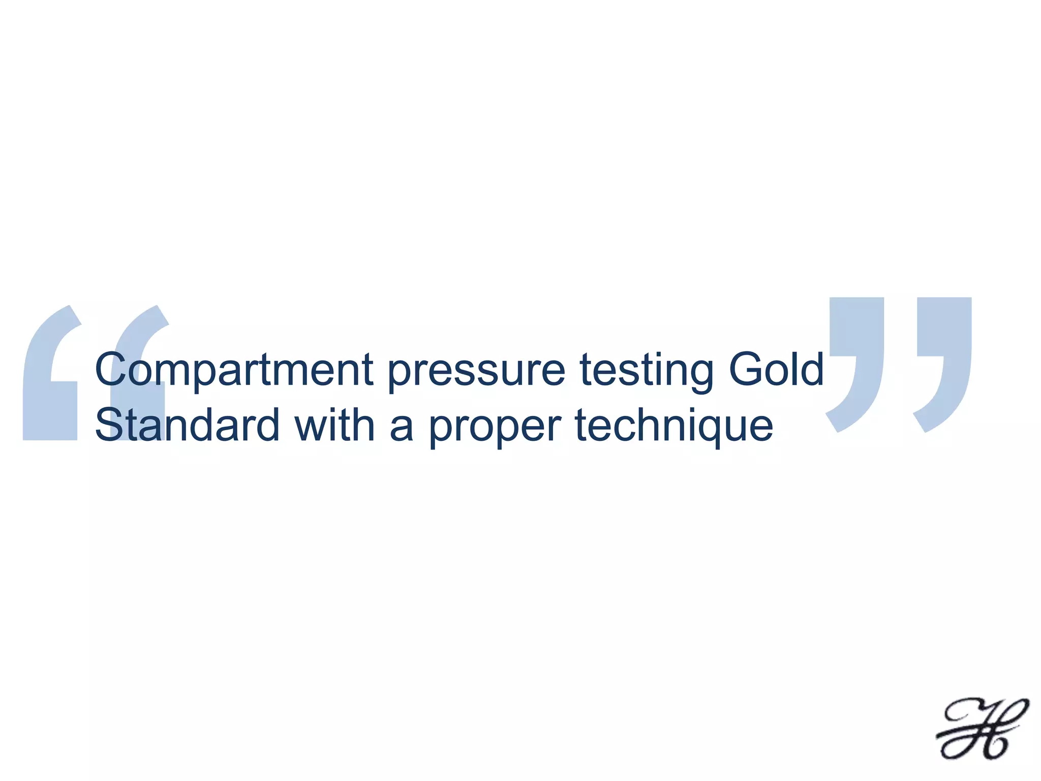 Chronic Exertional Compartment Syndrome (Henry Ford Health System) | PPTX | Death, Injury, or ...