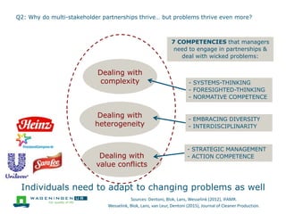 Wicked Problems and Multi-Stakeholder Partnerships | PPTX