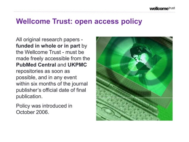 The Wellcome Trust - Margaret Hurley | PPT