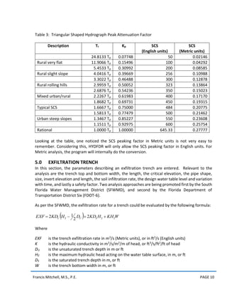 Exfiltration Trench Design Manual | PDF