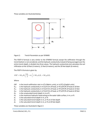 Exfiltration Trench Design Manual | PDF