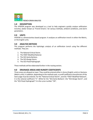 Exfiltration Trench Design Manual | PDF