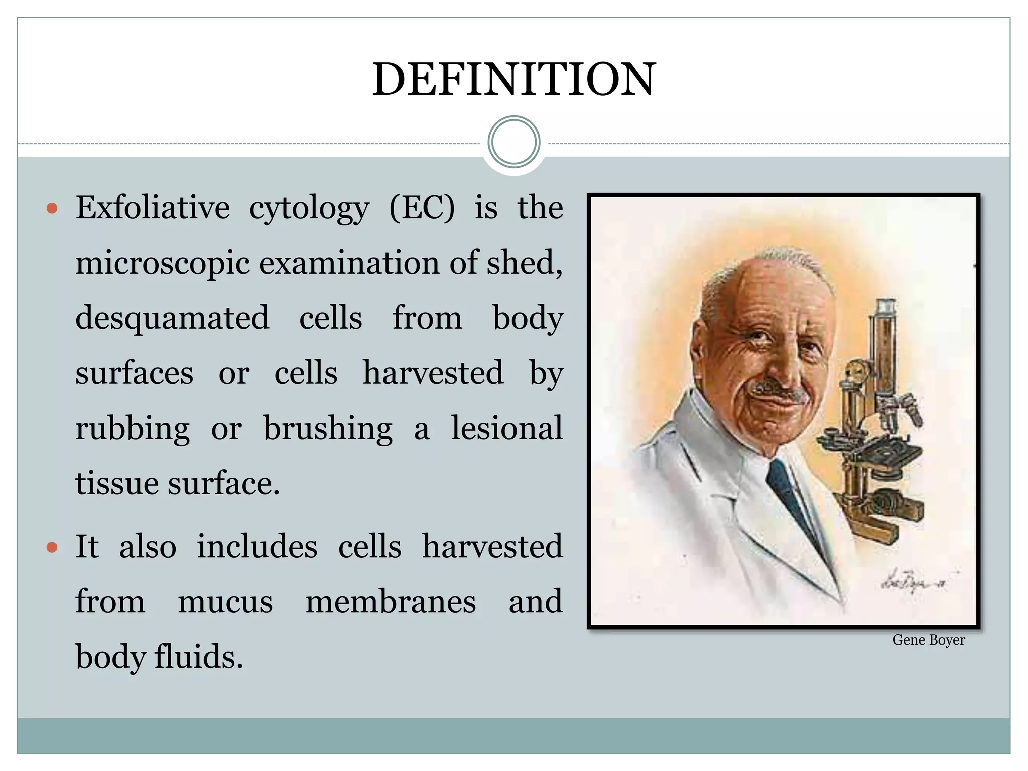 Exfoliative cytology | PPTX