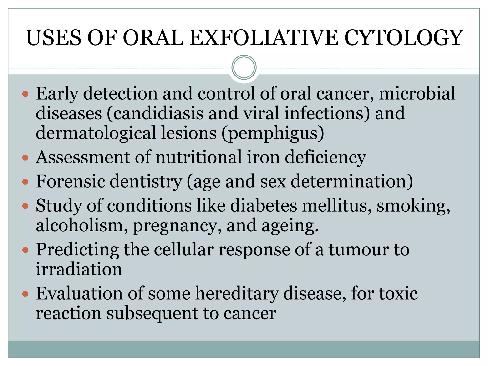 Exfoliative cytology | PPTX