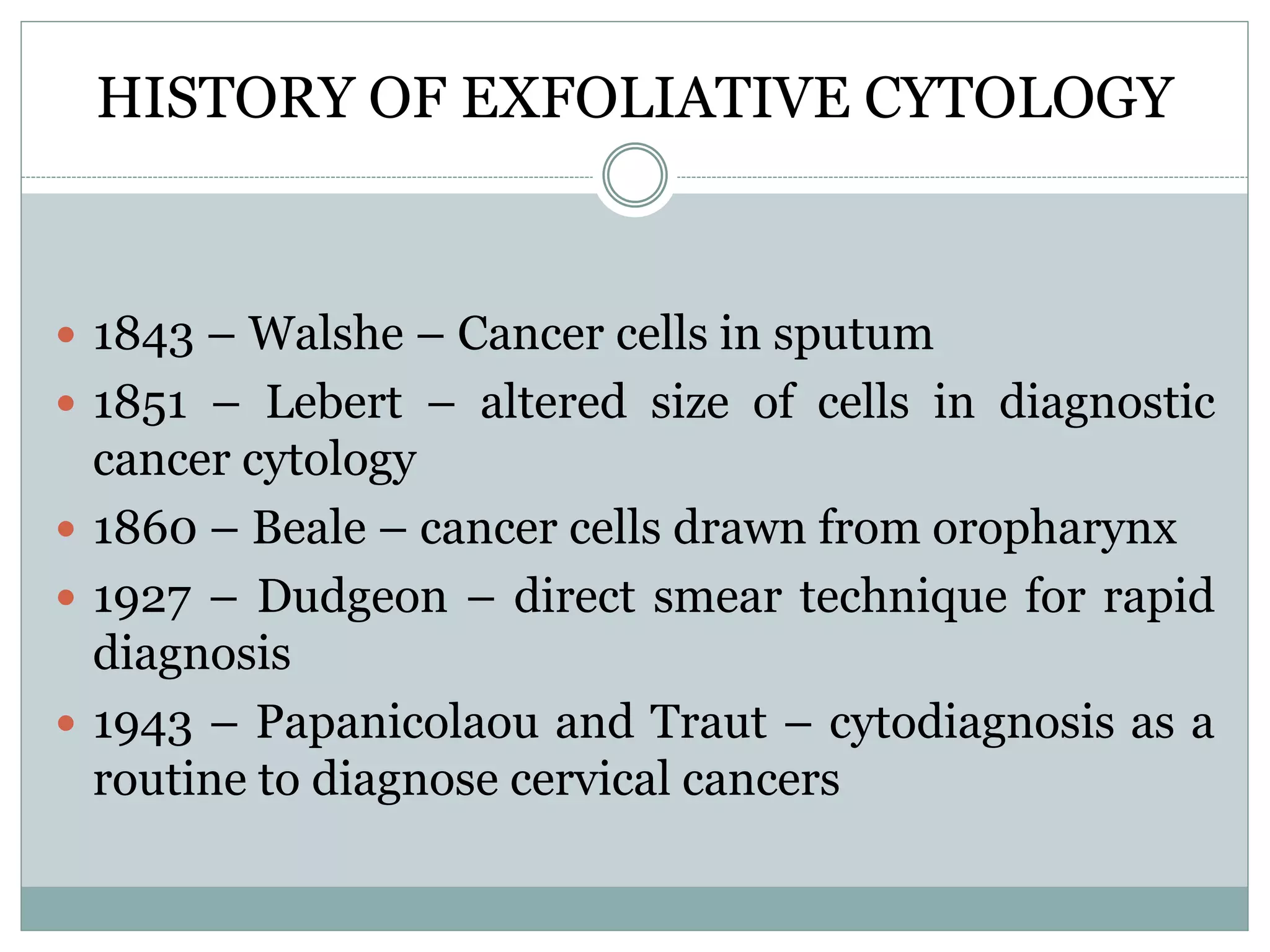Exfoliative cytology | PPTX