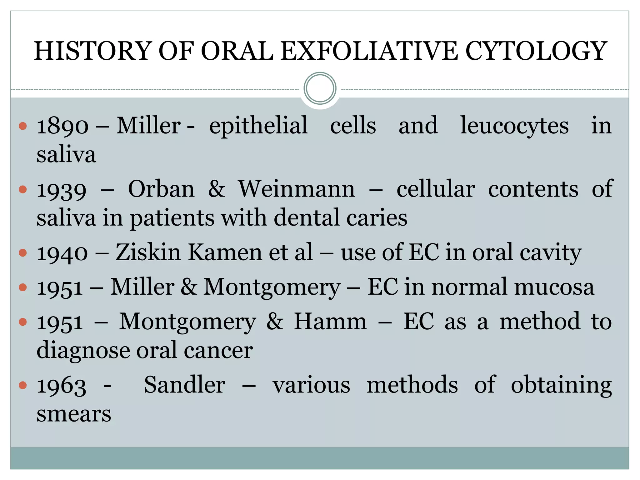 Exfoliative cytology | PPTX