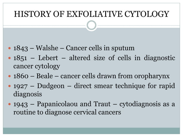 Exfoliative cytology | PPTX