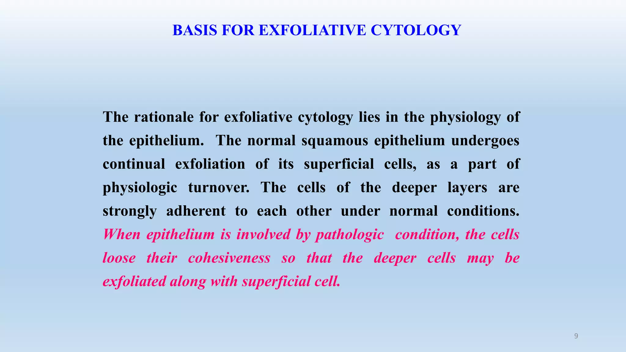 Exfoliative cytology | PPTX