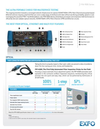 Exfo spec sheet-ftb-700 | PDF