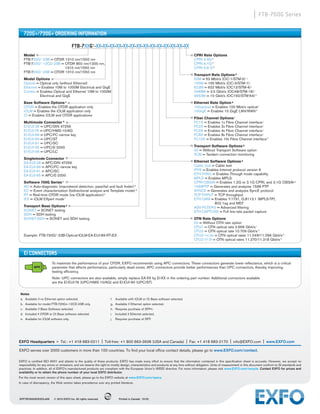 Exfo spec sheet-ftb-700 | PDF