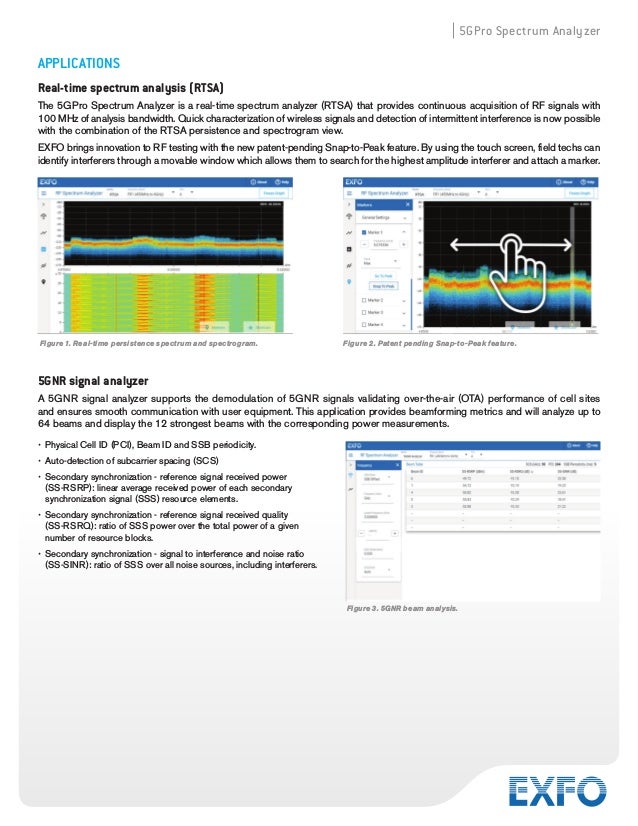 EXFO 5G Pro Spectrum Analyzer | PDF