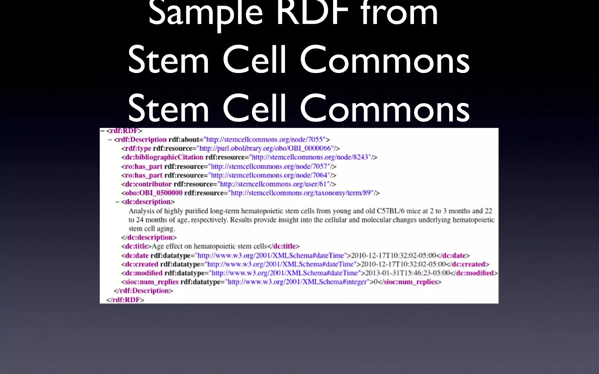 eXframe: A Semantic Web Platform for Genomic Experiments | PPT
