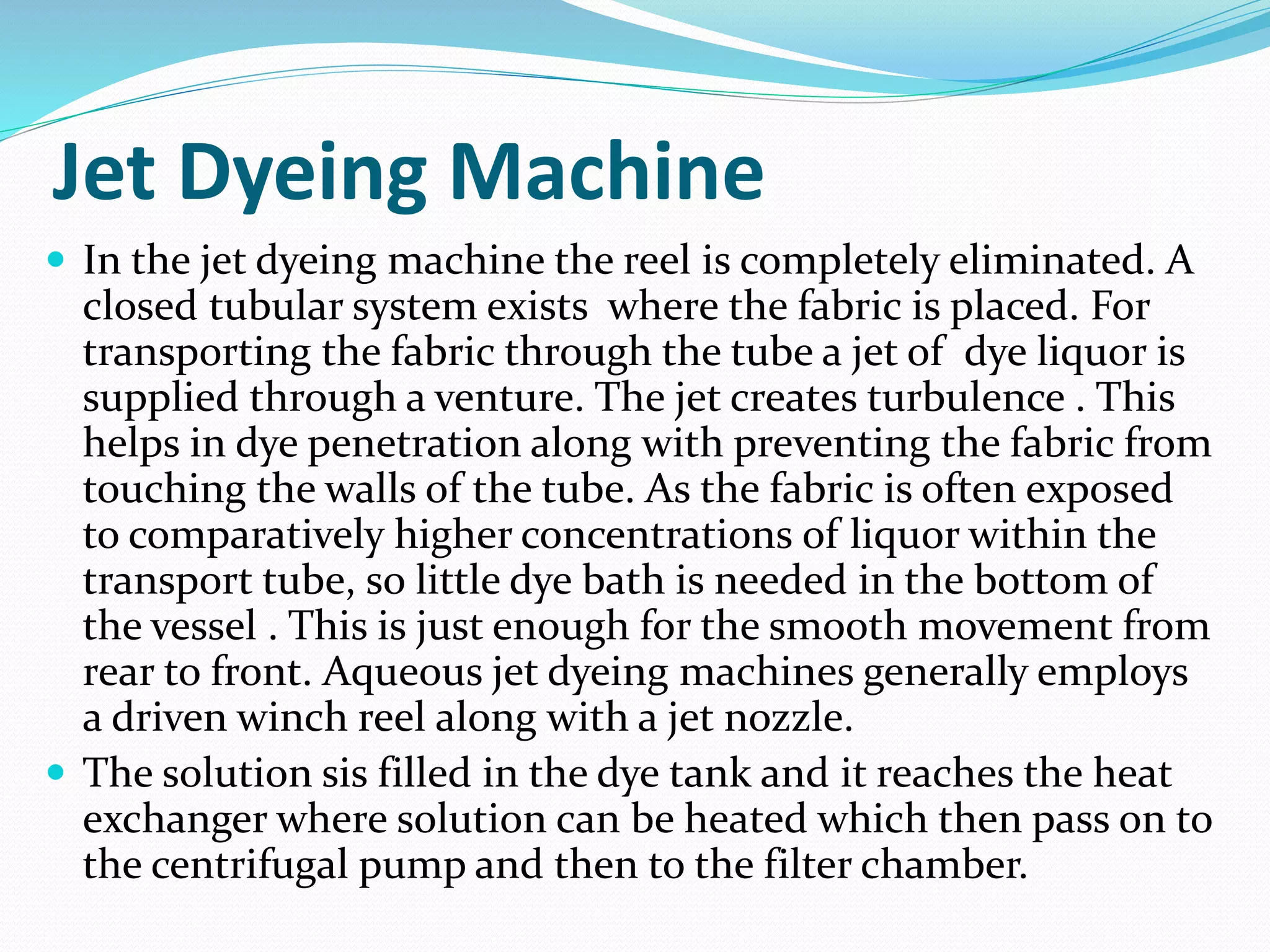 Exhaust dyeing process | PPTX