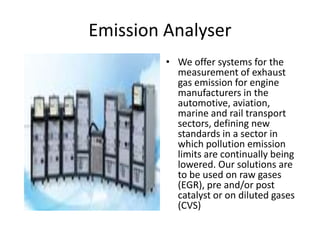 Automotive Testing Instruments(Exhaust Eamission) by OEM Technological ...