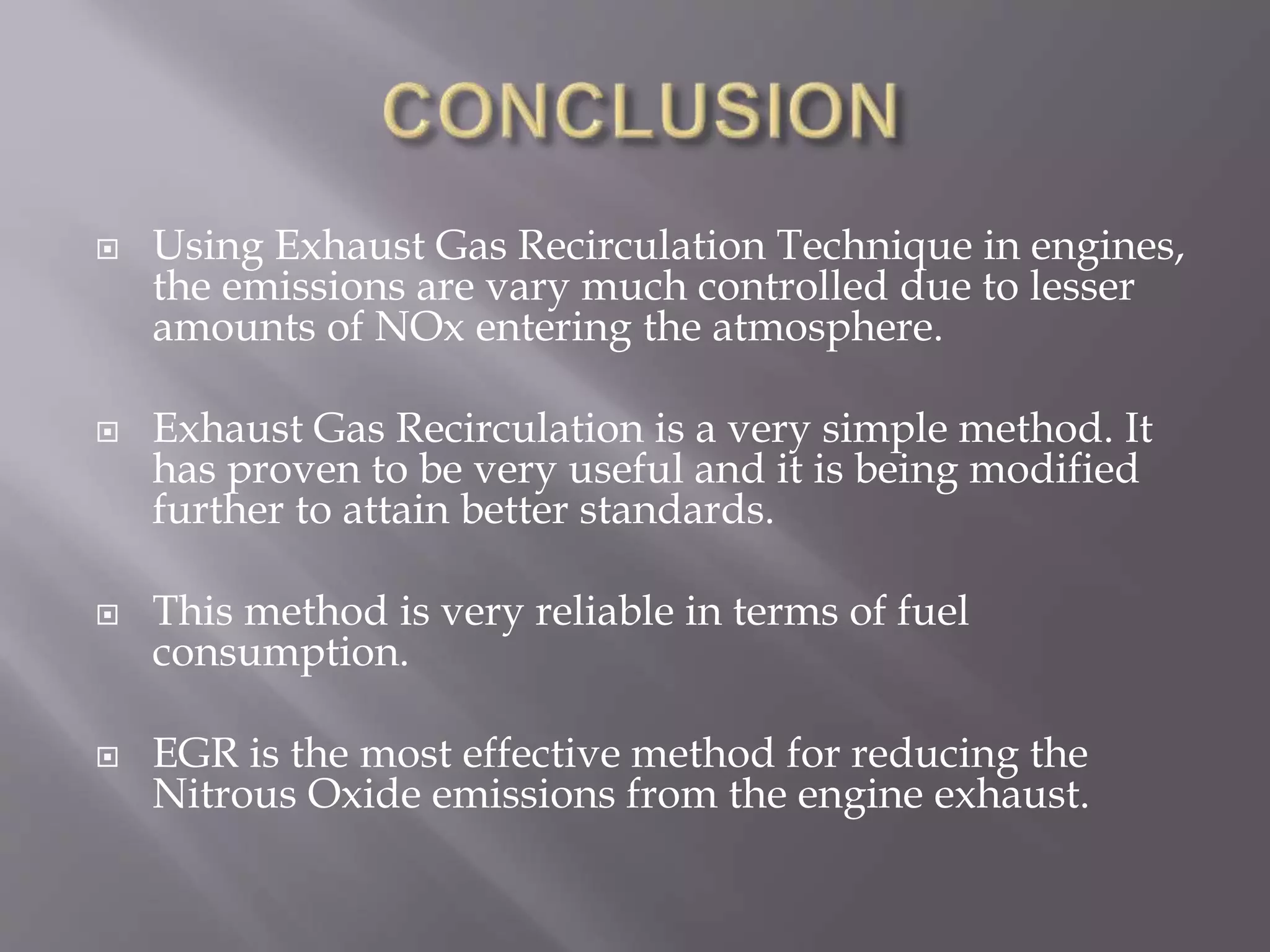 Exhaust gas recirculation | PPTX