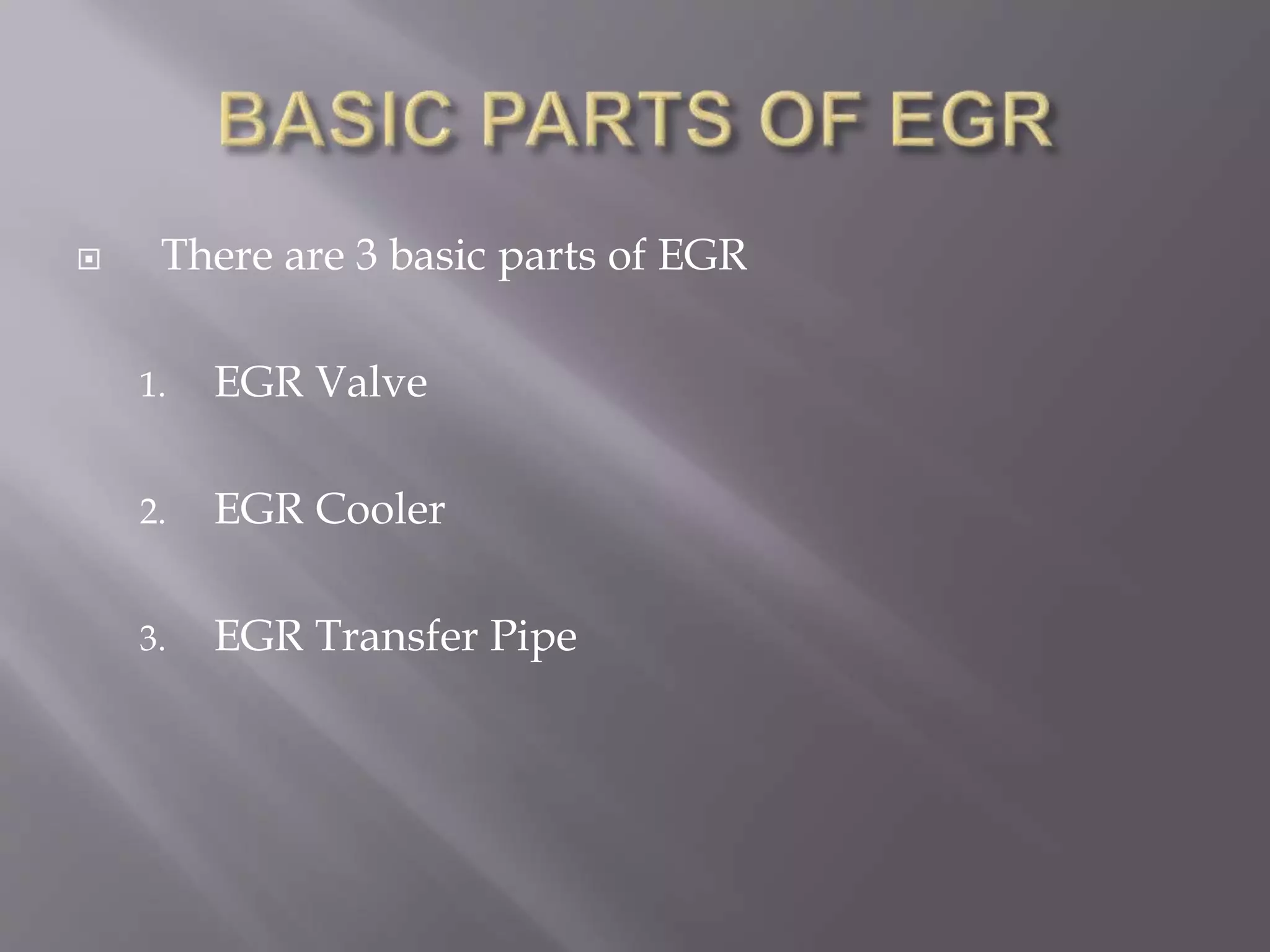 Exhaust gas recirculation | PPTX