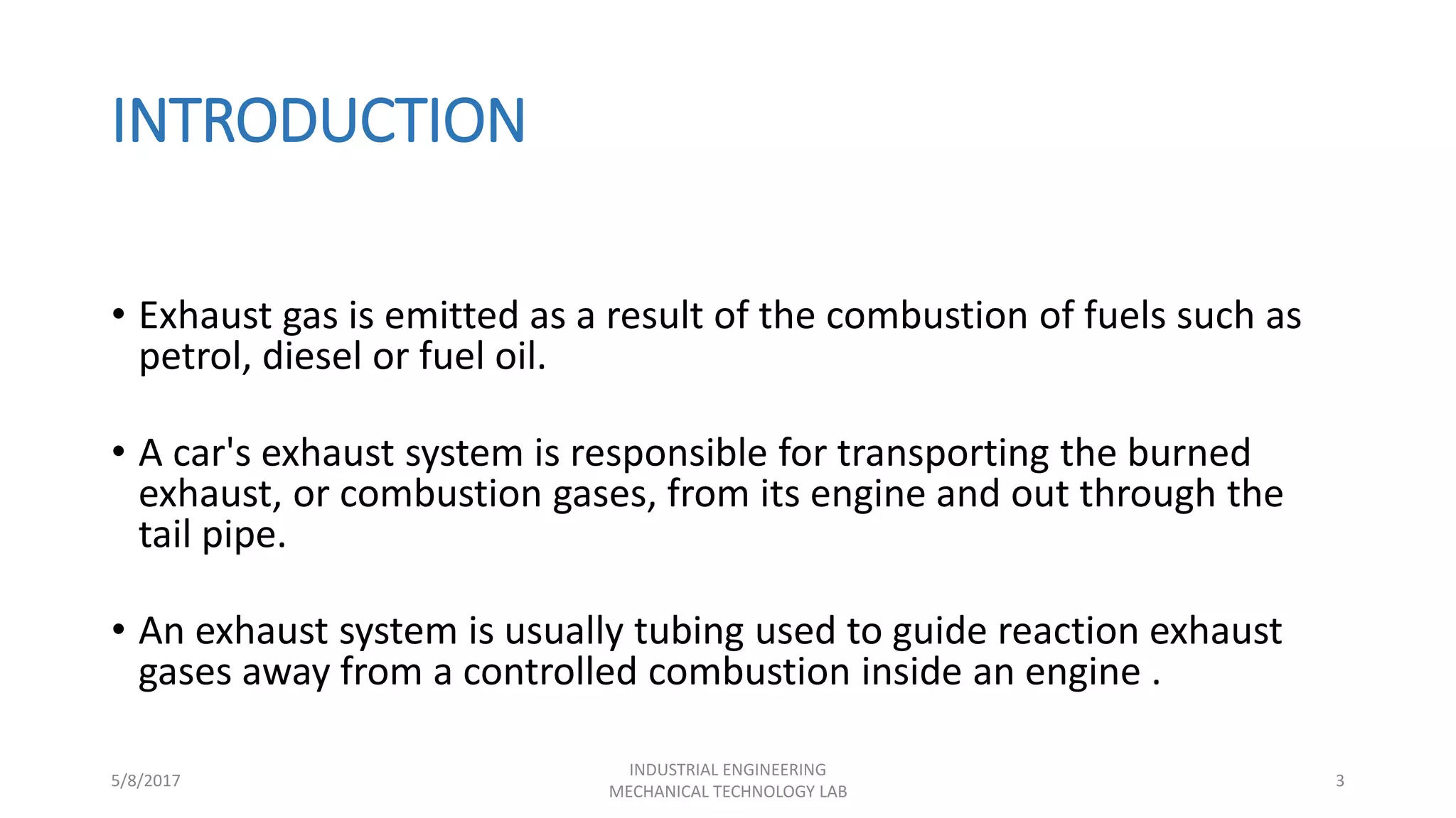 Exhaust system | PPTX