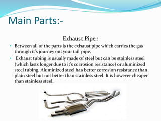 Exhaust system of Automobiles. | PPTX
