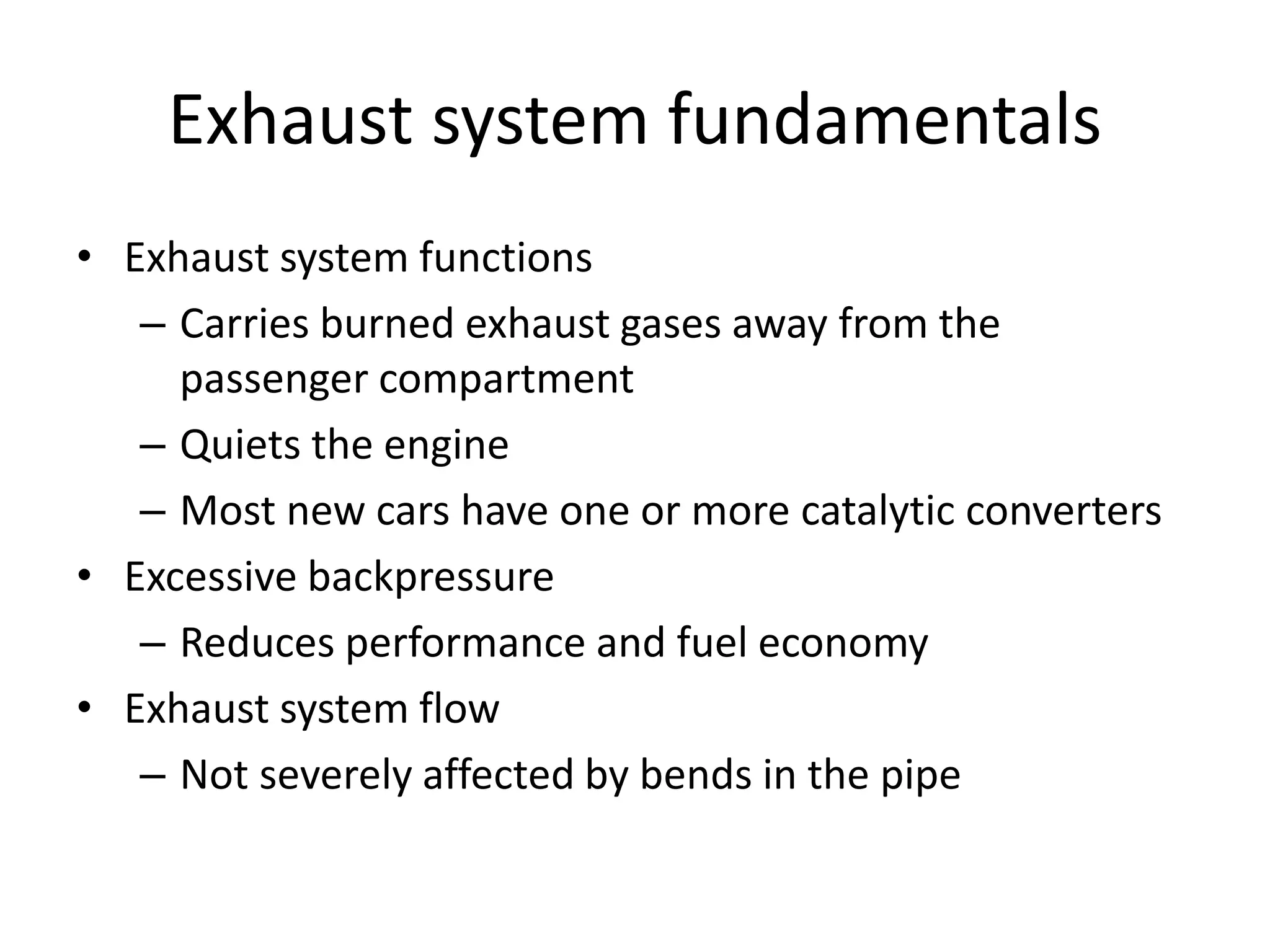 Exhaust system of an engine | PPT