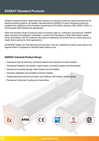 Exheat Flameproof Hazardous Area Industrial Immersion Heaters, Zone 1 ...