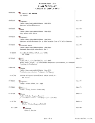Exhibit 2 to Defendant's Motion to Dismiss (Speedy Trial) | PDF