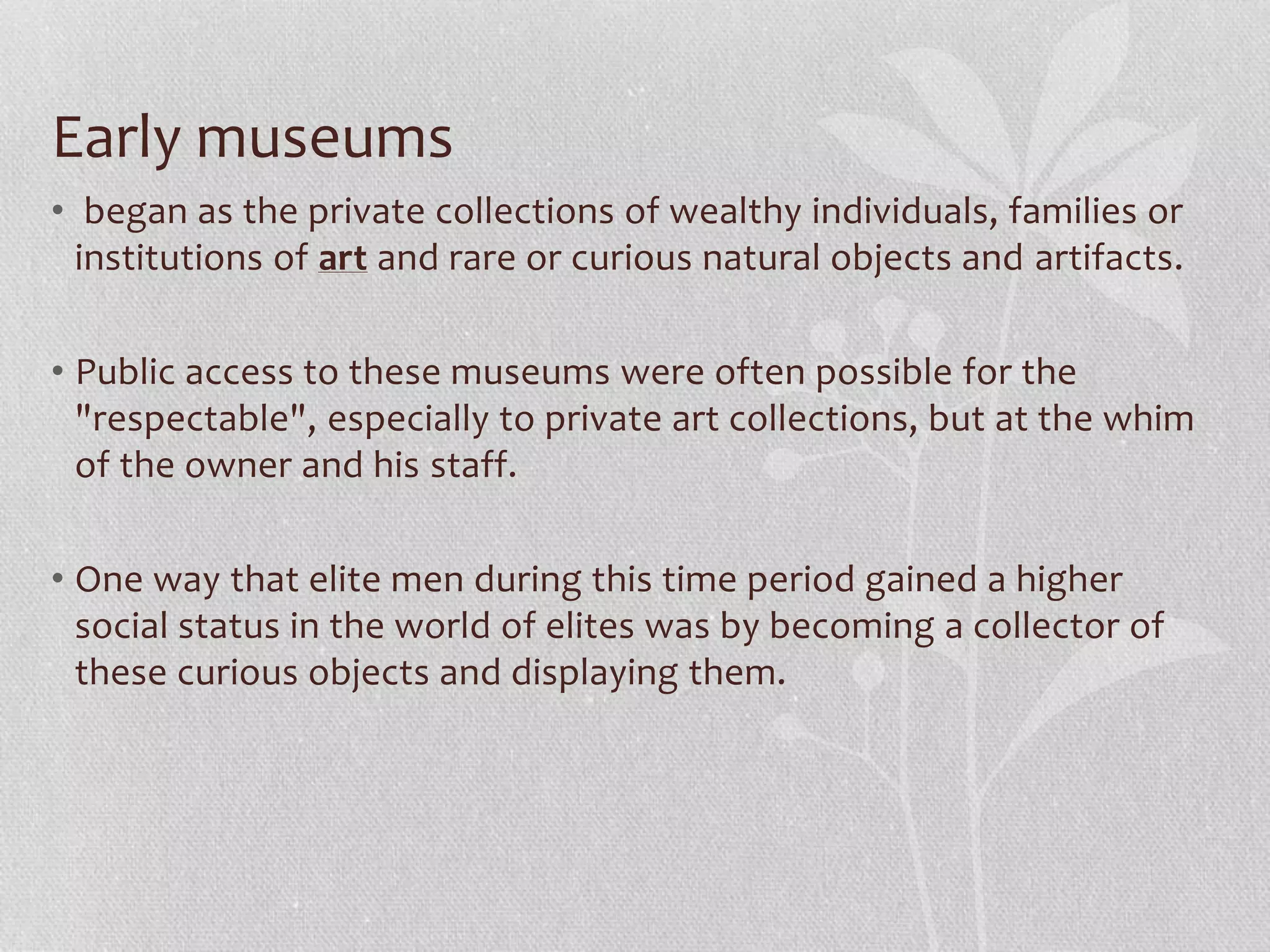 EXHIBITS AND MUSEUMS | PPTX