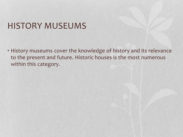 EXHIBITS AND MUSEUMS | PPTX