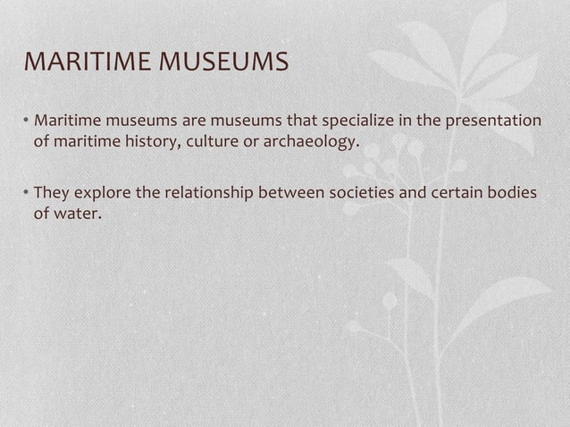EXHIBITS AND MUSEUMS | PPTX