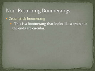 Evan's Exhibition-How to throw a boomerang | PPTX