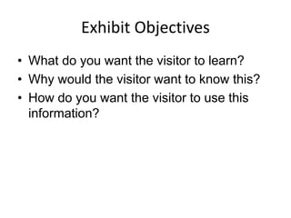 Exhibition Design 1 from theme objective and interpretation to design | PPT