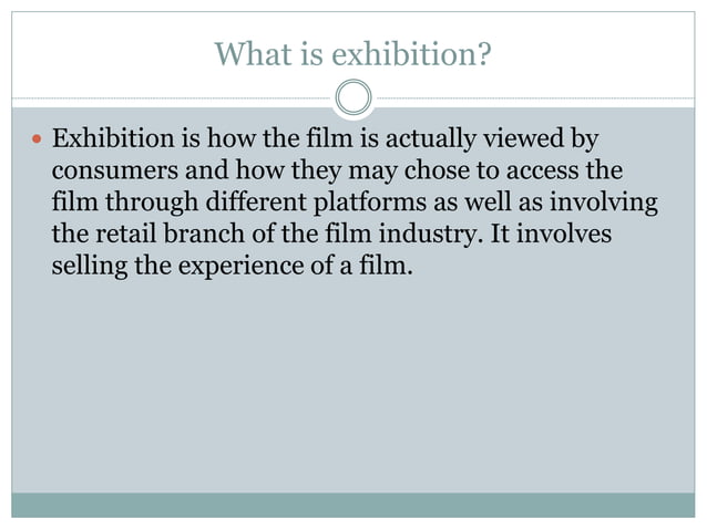 Exhibition methods | PPT