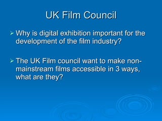 Exhibition of film | PPT