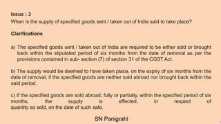 #Goods Taken out of India for Exhibitions - Treatment under GST# By SN ...