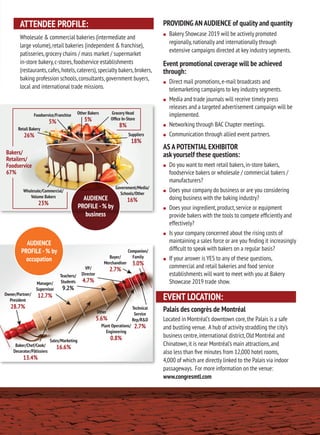 Bakery Showcase 2019 Trade Show Exhibitor prospectus | PDF