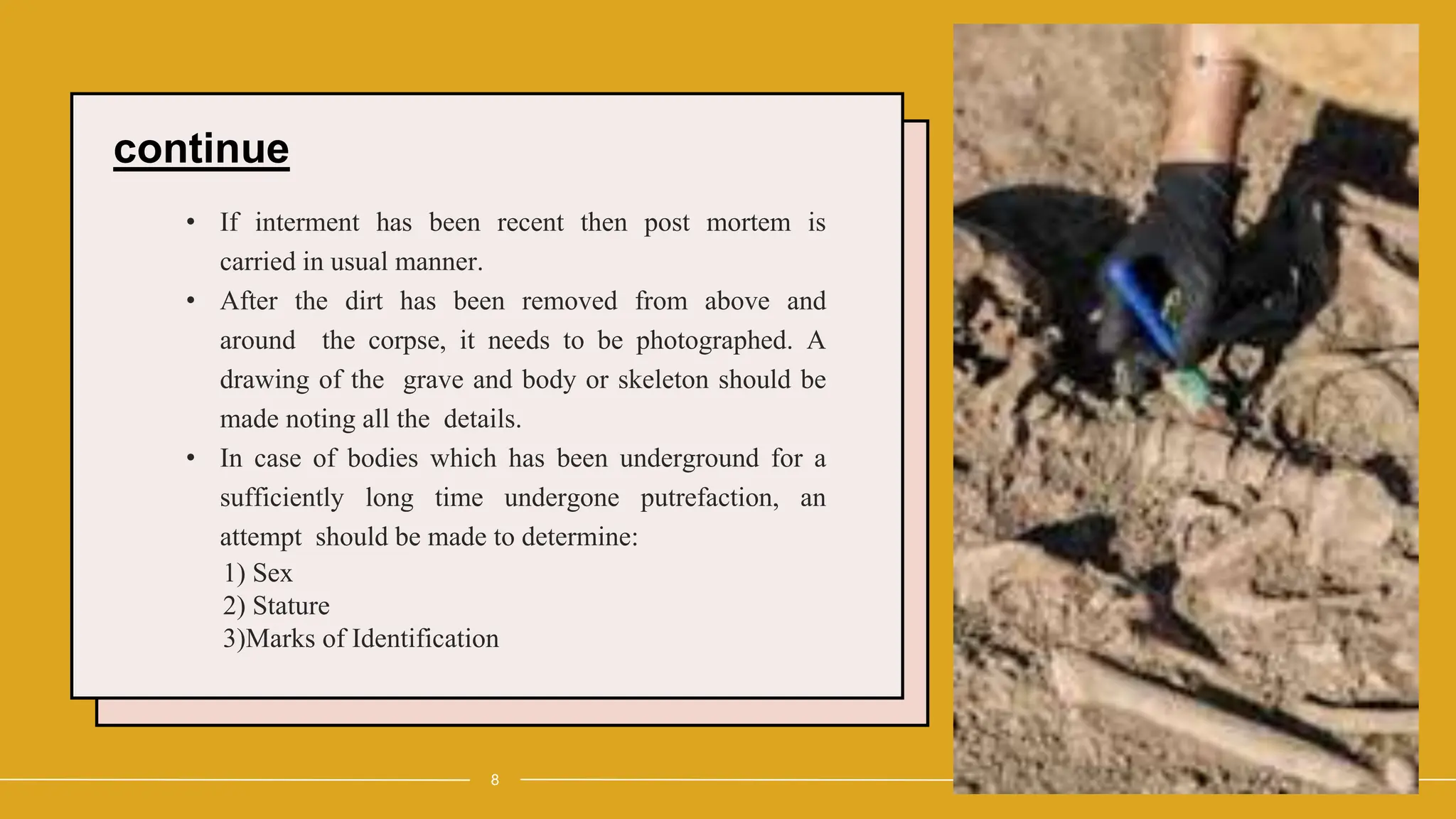 EXHUMATION.ppt ("Revealing untold stories that time had to burry")) | PPTX