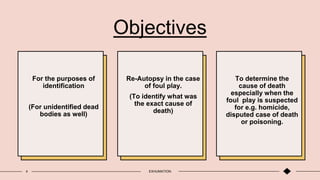 EXHUMATION.ppt ("Revealing untold stories that time had to burry")) | PPTX