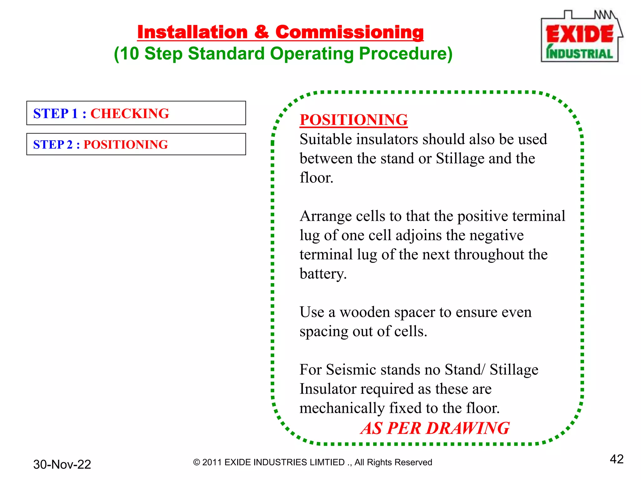 Exide Battery Maintenance.PPT