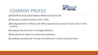 Exide industries | PPTX