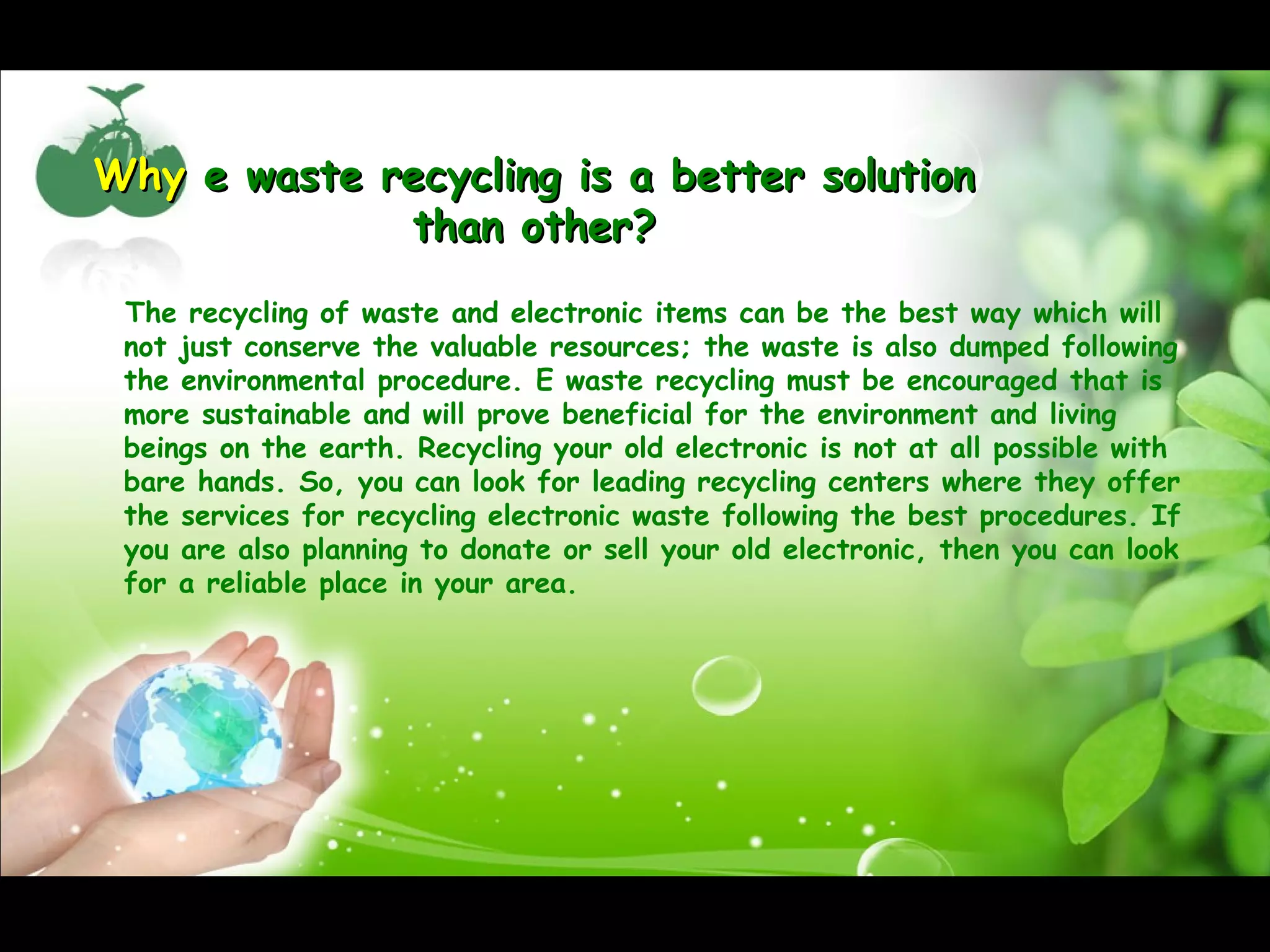 Exigo recycling an e waste management company | PPT