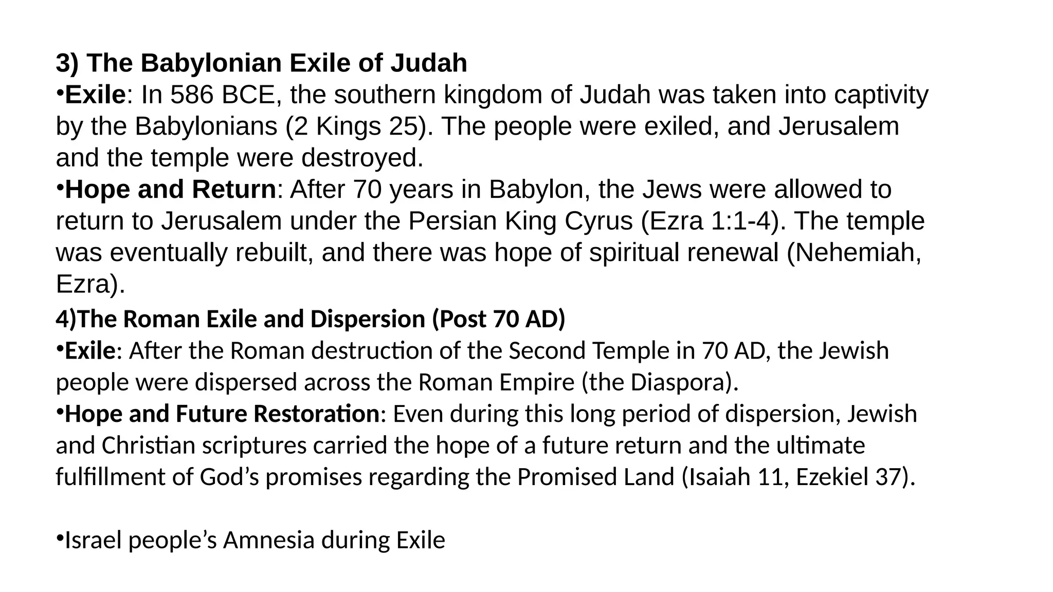 Exile in human life and the promise of God | PPTX | Christianity ...