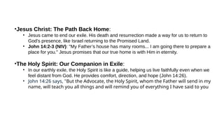 Exile in human life and the promise of God | PPTX