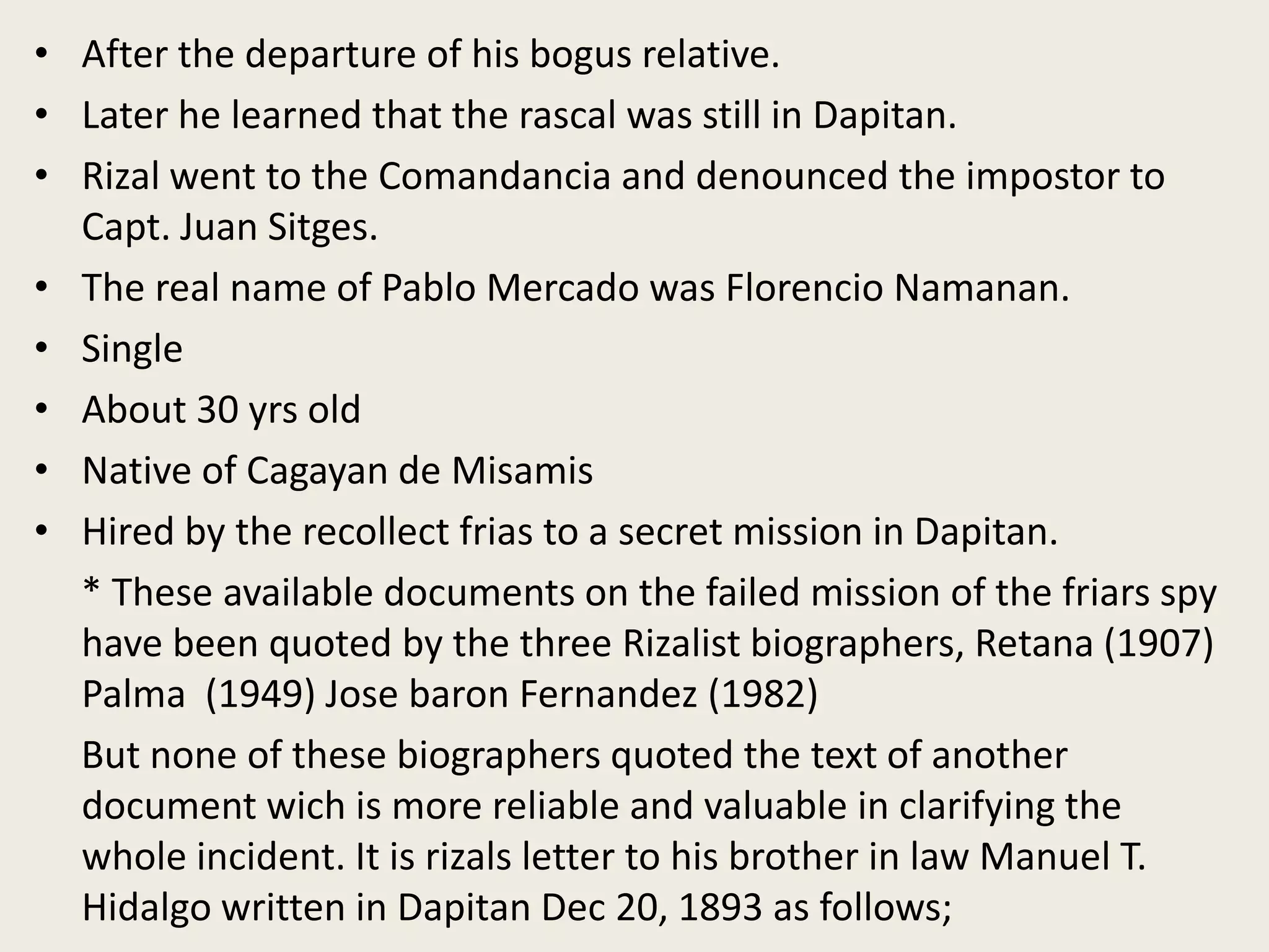 Exile in dapitan | PPTX