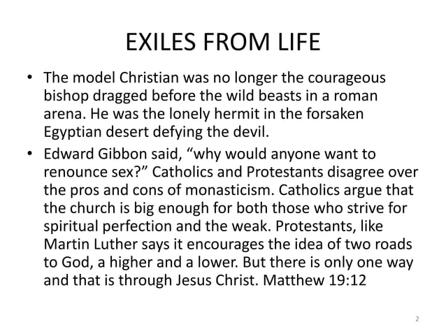 Exiles from life lesson 5 church history i | PPT