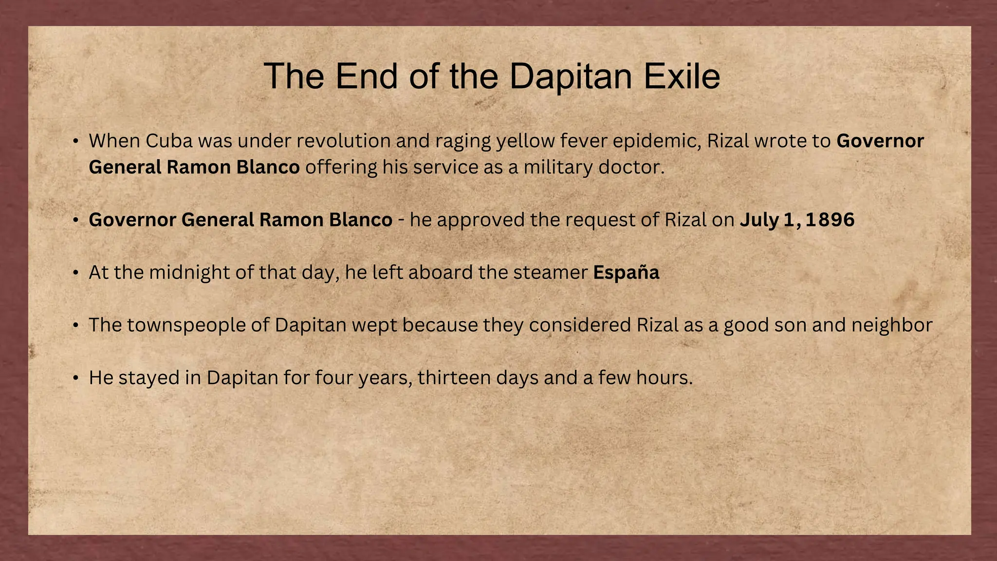 Jose Rizal's Exile, Trial, and Execution | PPTX