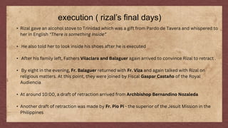 Jose Rizal's Exile, Trial, and Execution | PPTX
