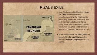 Jose Rizal's Exile, Trial, and Execution | PPTX