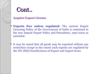 EXPORTS AND IMPORTS OF INDIAN PHARMACEUTICAL INDUSTRY | PPT