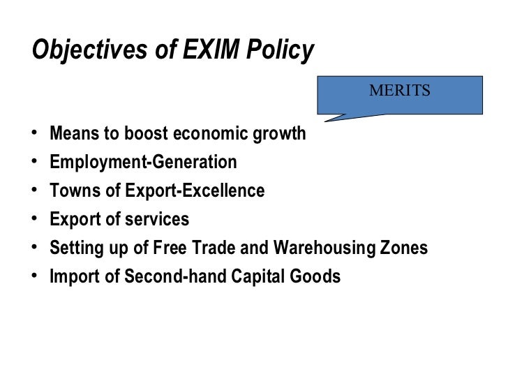 Exim policy-2010-2011